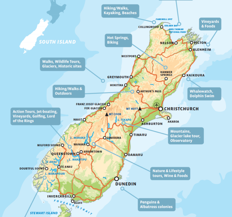 Detailed New Zealand Maps - Guest New Zealand